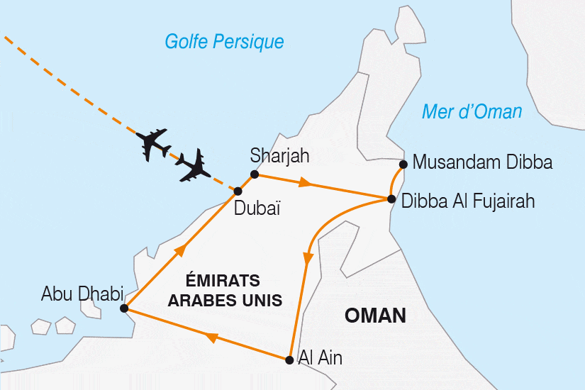Circuit Emirats Arabes Unis, Pays de l'or noir (Dubai et les Emirats)