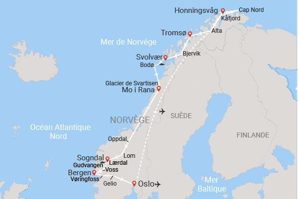 Circuit Du Cap Nord aux grands fjords de Norvège (Norvege)